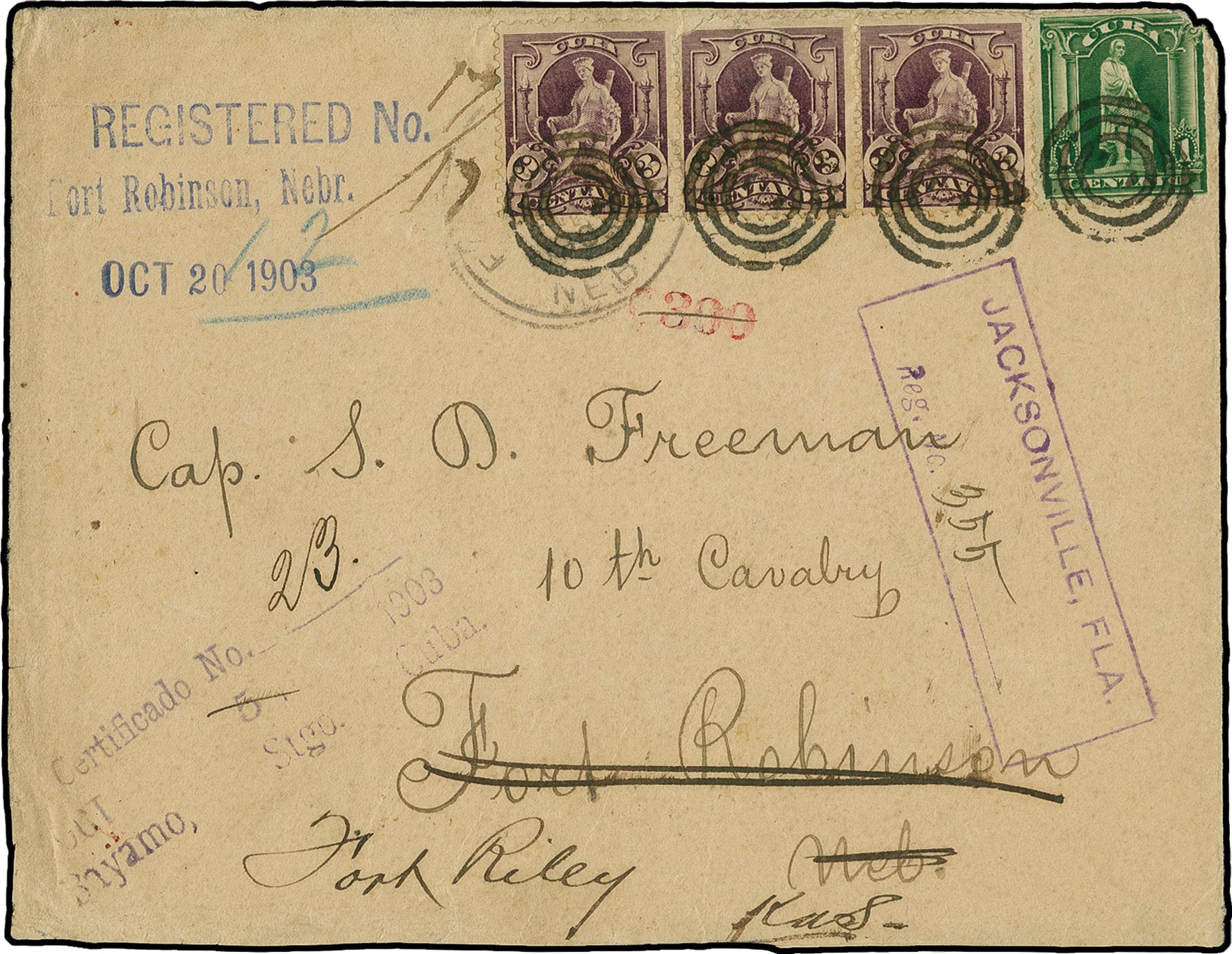 Cuba Military Station Markings Stamp Auctions