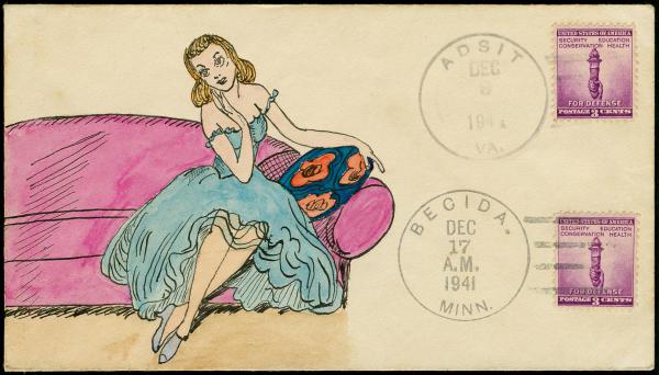 First Day Covers - Handpainted Cachets Stamp Auctions