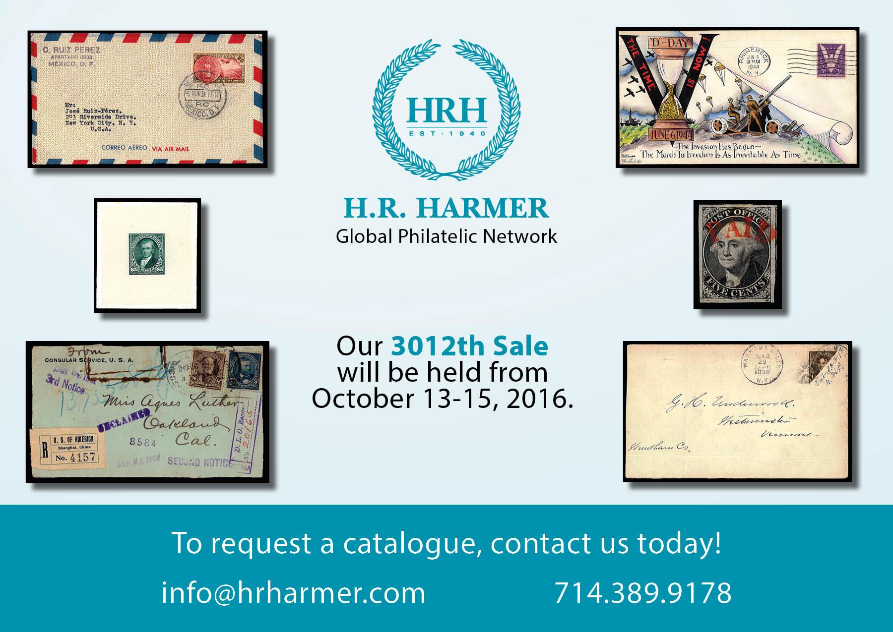 Home - H.R. Harmer | Fine Stamp Auctions